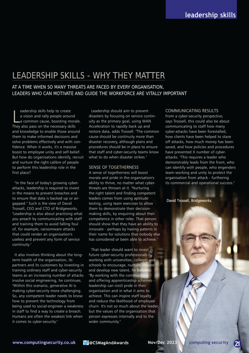 LEADERSHIP SKILLS - WHY THEY MATTER - Bridgeworks